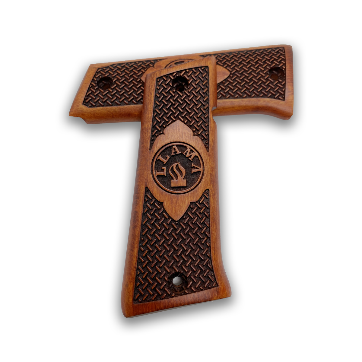 Victorious Llama 1911 45 Acp/9mm. Pistol Grip Handmade From Walnut Woo ...