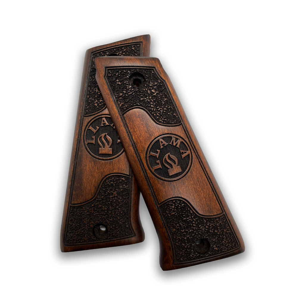 Victorious Llama 1911 45 Acp/9mm. Pistol Grip Handmade From Walnut Woo ...