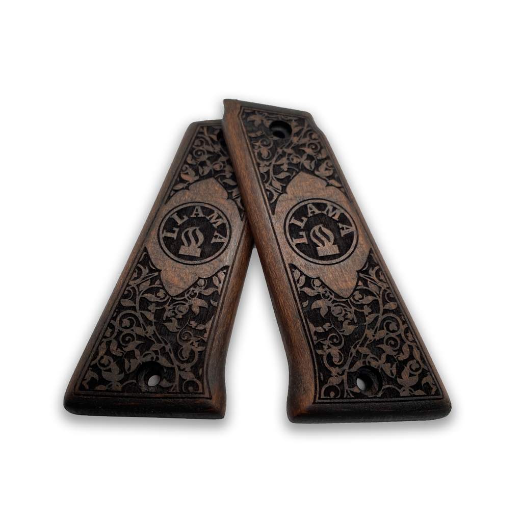 Victorious Llama 1911 45 Acp/9mm. Pistol Grip Handmade From Walnut Woo ...